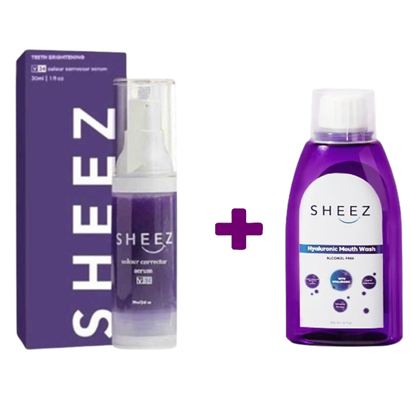 Sheez Color Corrector Serum + Hyaluronic Mouth Wash Package | Sifsaf