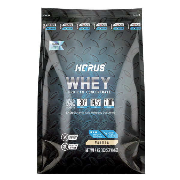 Horus Whey Protein Concentrate Vanilla Flavor 4 KG ( 103 SERVING ) | Sifsaf