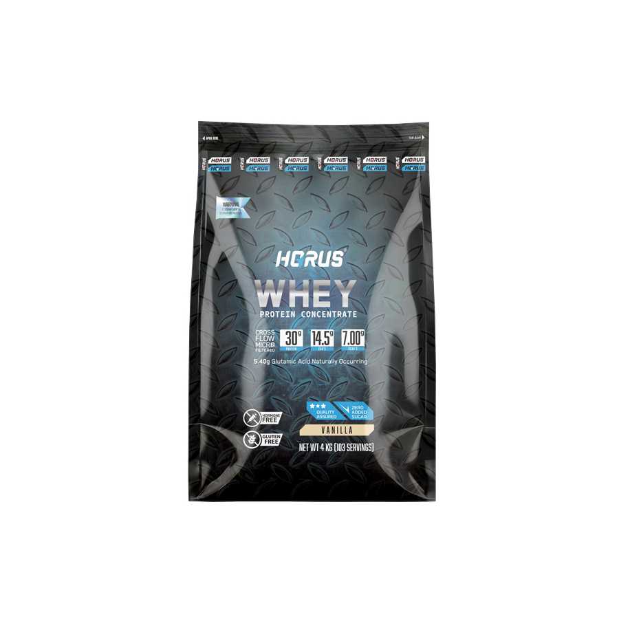 Horus Whey Protein Concentrate Vanilla Flavor 4 KG ( 103 SERVING ) | Sifsaf